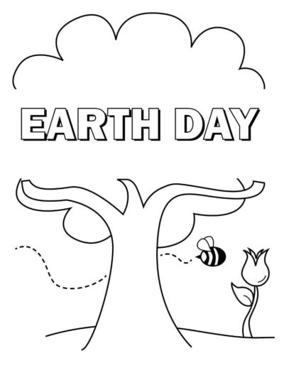 Dibujos de Día de la Tierra para Colorear