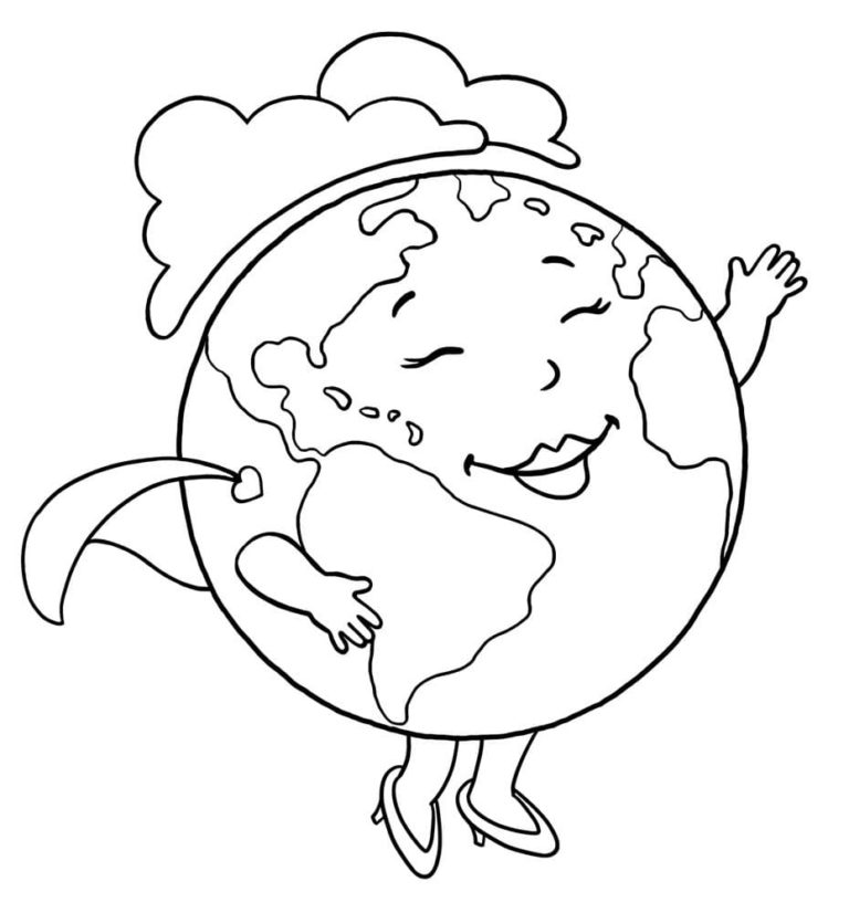 Coloriage Jour de la Terre à imprimer