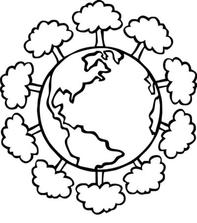 Dibujos de Día de la Tierra para Colorear