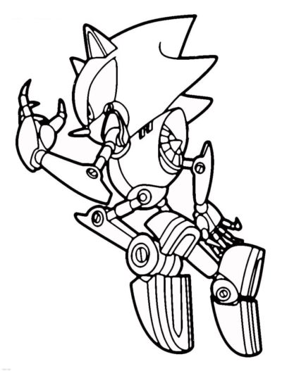 Metal Sonic Coloring Pages | Free Printables
