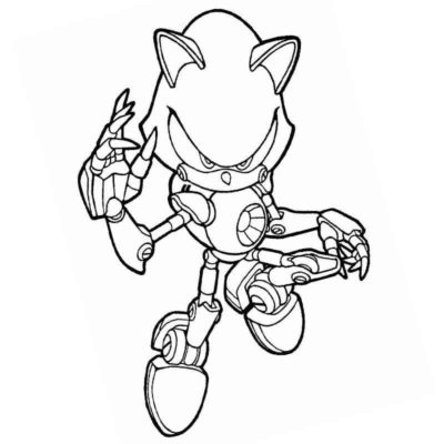 Dibujos de Metal Sonic para Colorear