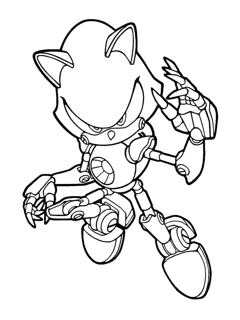 Metal Sonic Coloring Pages | Free Printables