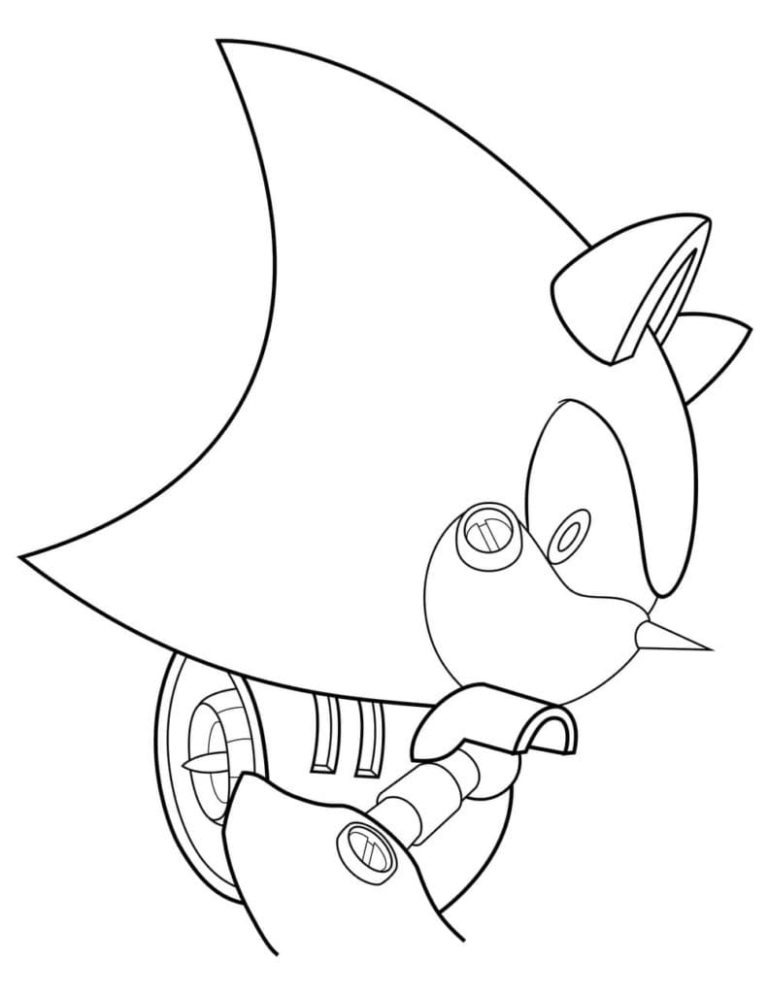 Metal Sonic Coloring Pages | Free Printables
