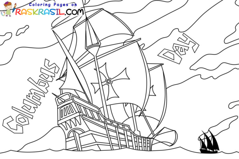 Columbus Day Coloring Pages