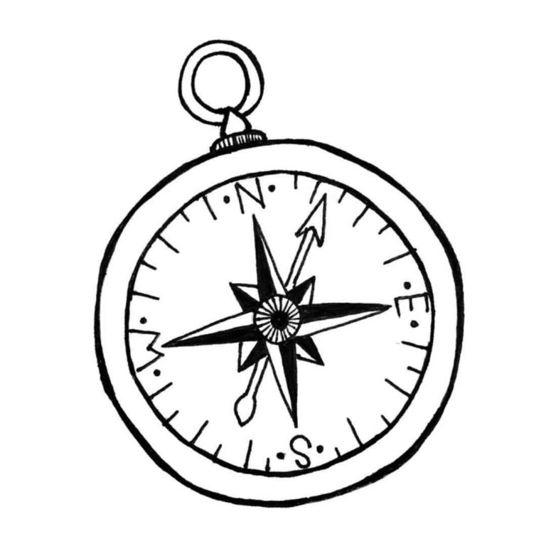 Compass Coloring Pages