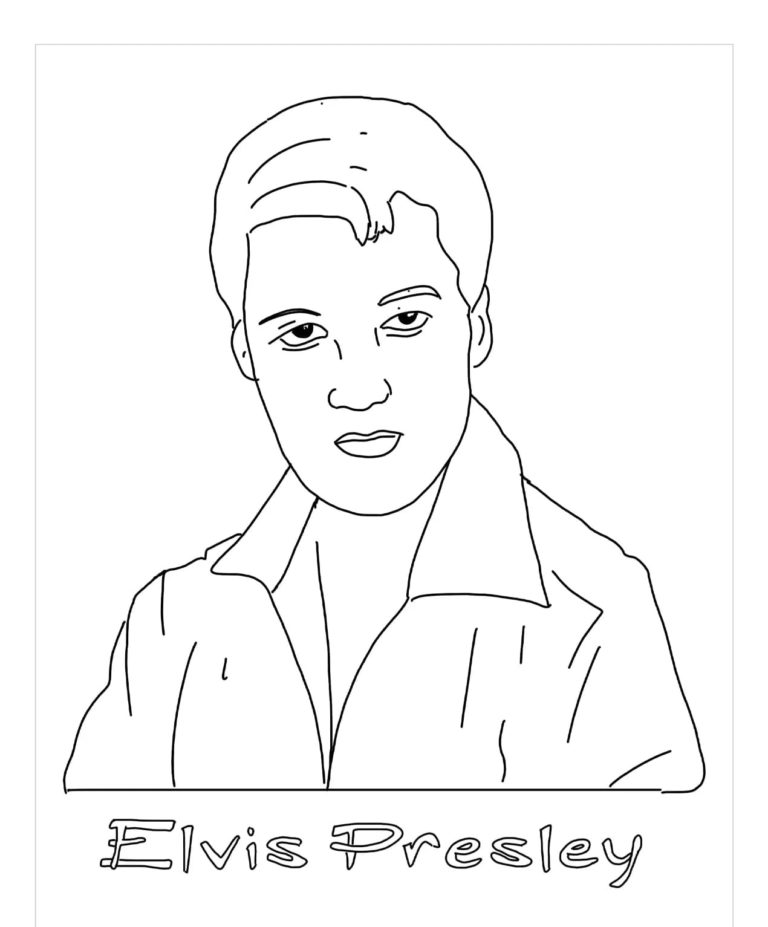 Elvis Coloring Pages