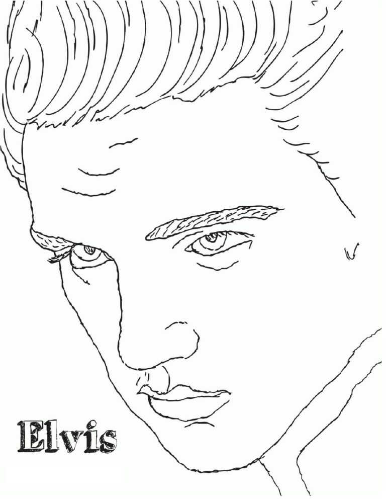 Elvis Coloring Pages