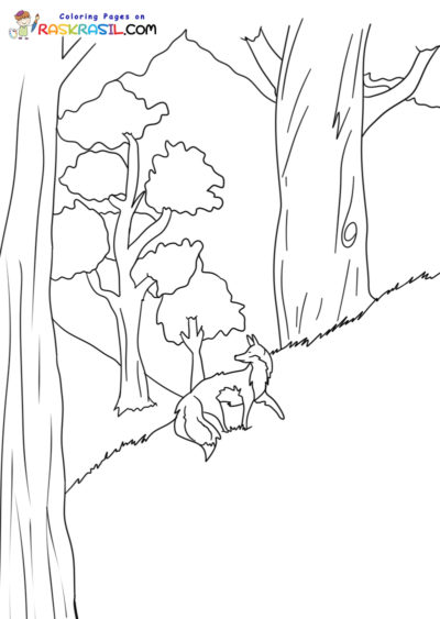 Coloriage Forêt à imprimer
