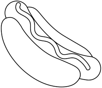 Dibujos de Hot dog para Colorear