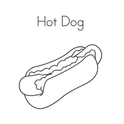 Dibujos de Hot dog para Colorear