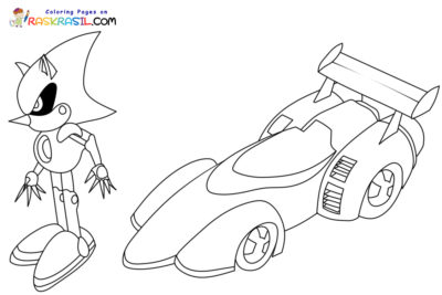 Metal Sonic Coloring Pages | Free Printables