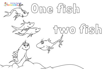 One Fish Two Fish Coloring Pages