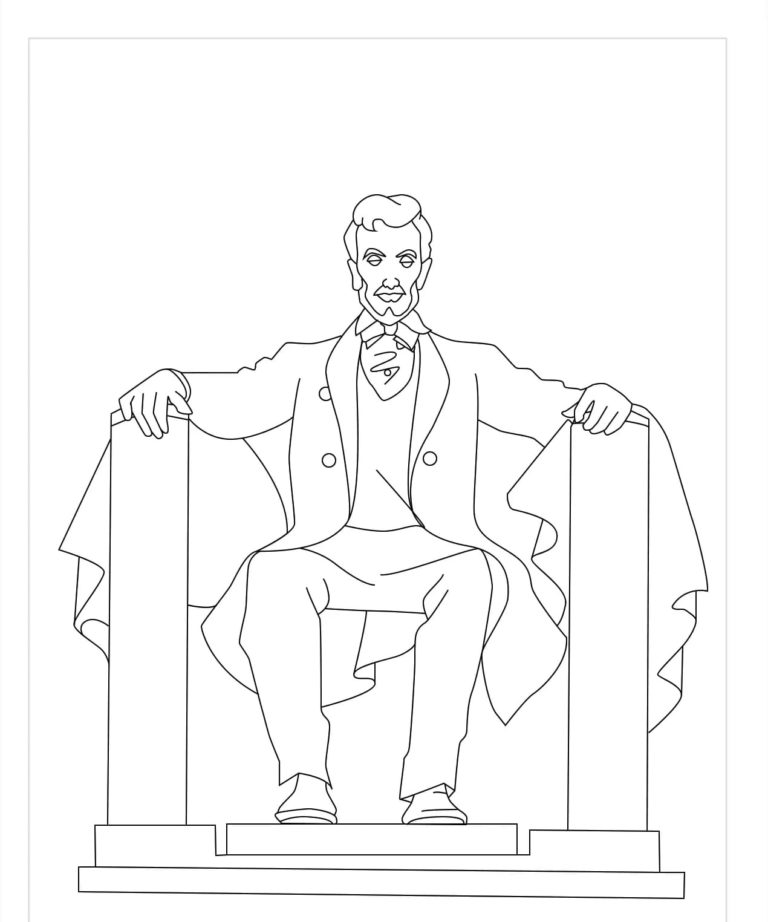Lincoln Memorial Coloring Pages