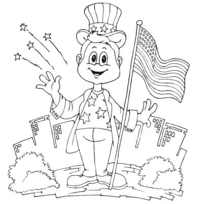 Flag Day Coloring Pages