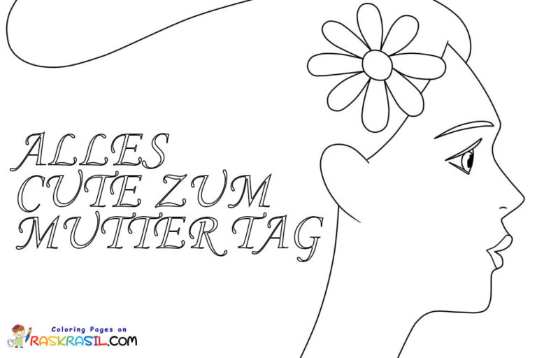 Ausmalbilder Muttertag | Kostenlos Malvorlagen zum Ausdrucken
