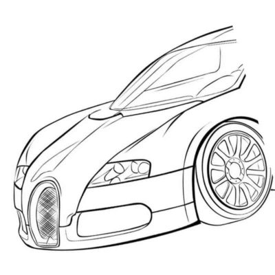 Coloriage Bugatti à imprimer