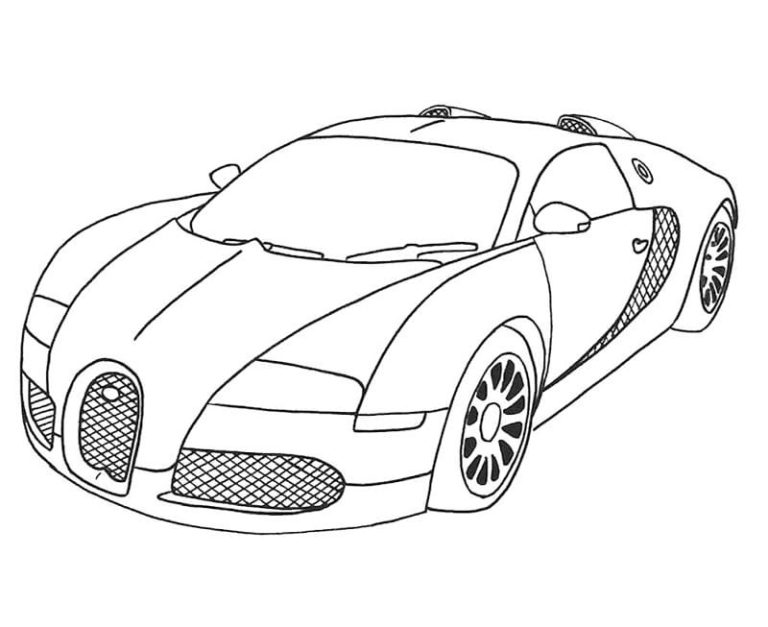 Coloriage Bugatti à imprimer