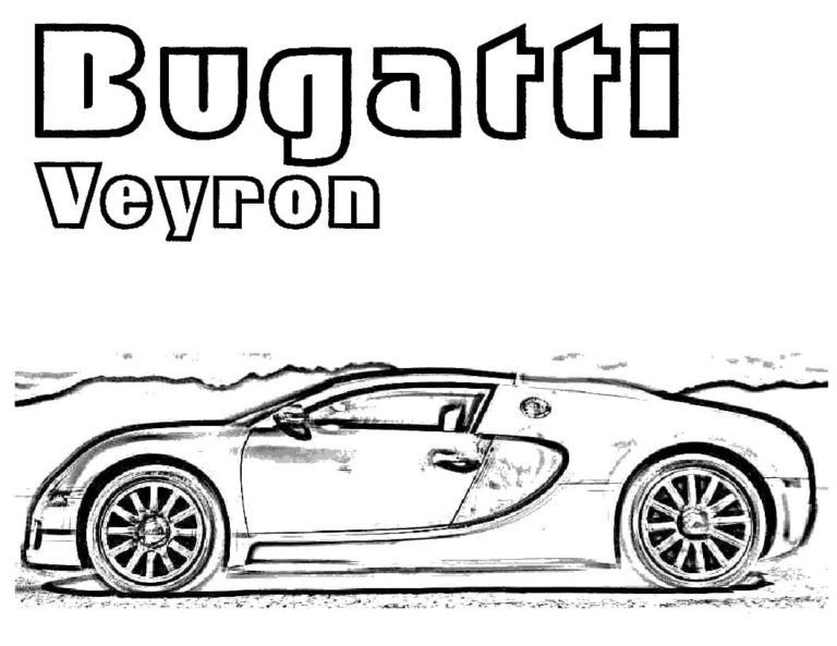Bugatti Coloring Pages
