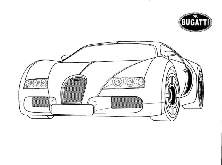 Coloriage Bugatti à imprimer