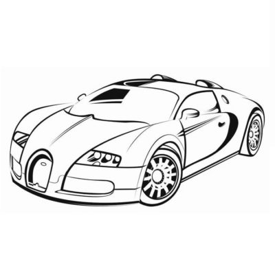 Coloriage Bugatti à imprimer