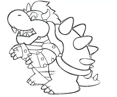 Dibujos de Bowser para Colorear
