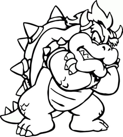 Coloriage Bowser à imprimer