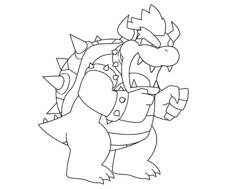 Coloriage Bowser à imprimer