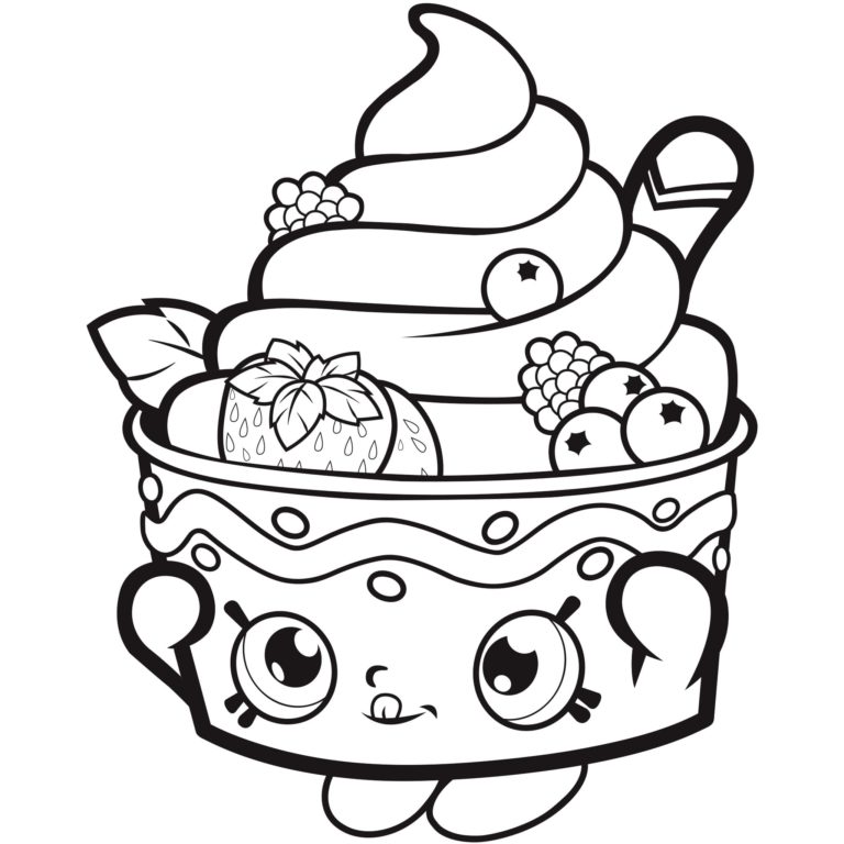 Coloriage Dessert à imprimer