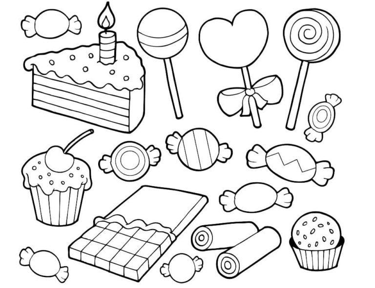 Coloriage Dessert à imprimer