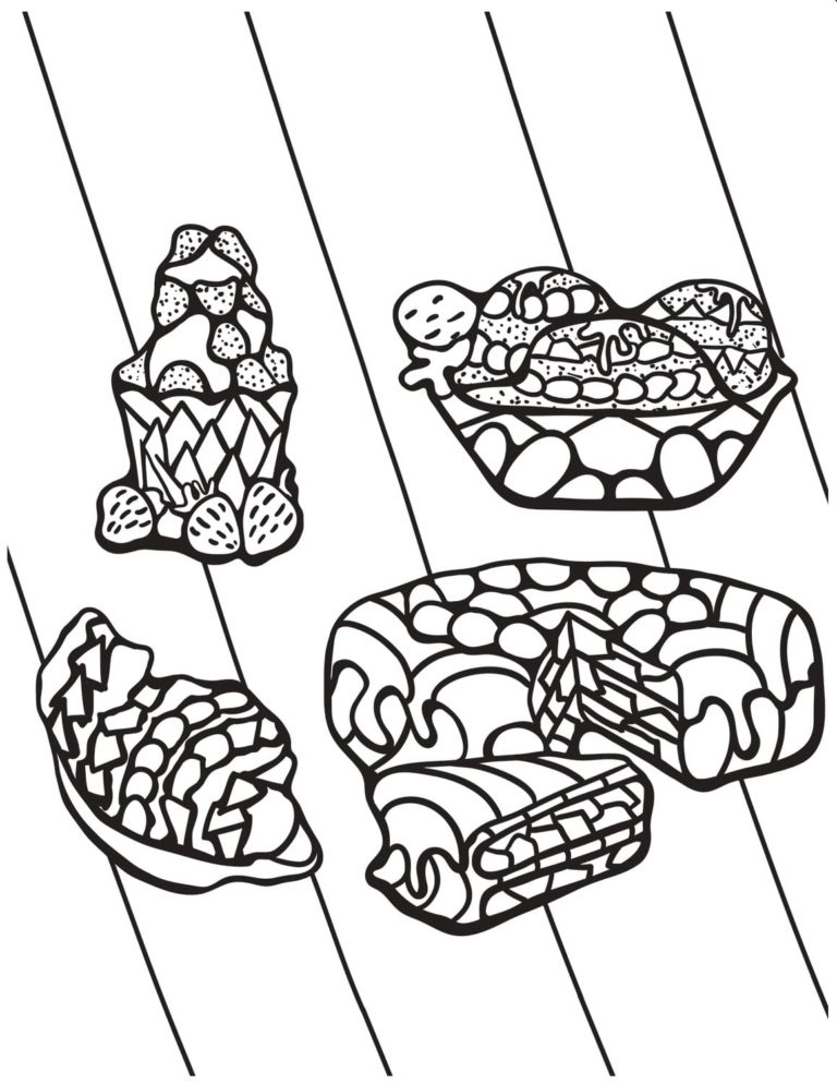 Coloriage Dessert à imprimer