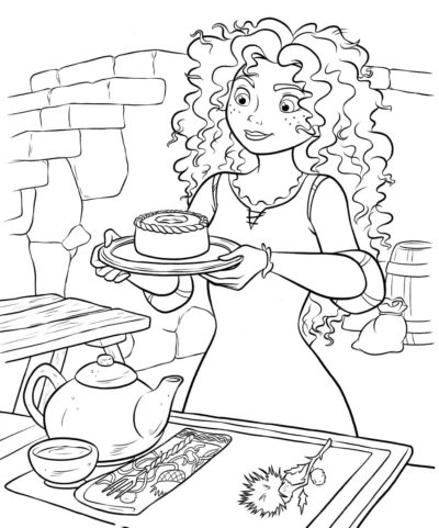 Dibujos de Princesa Mérida para Colorear