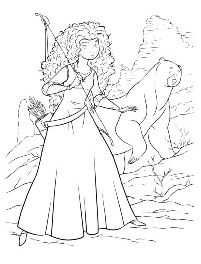 Merida Coloring Pages