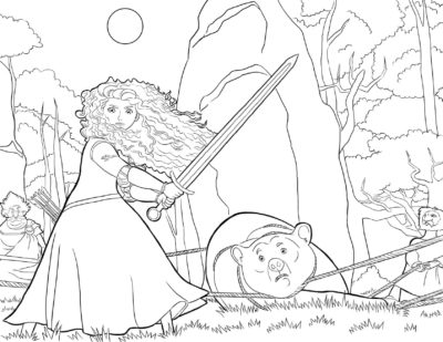 Dibujos de Princesa Mérida para Colorear