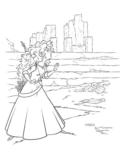 Dibujos de Princesa Mérida para Colorear