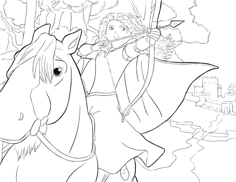 Coloriage Mérida à imprimer