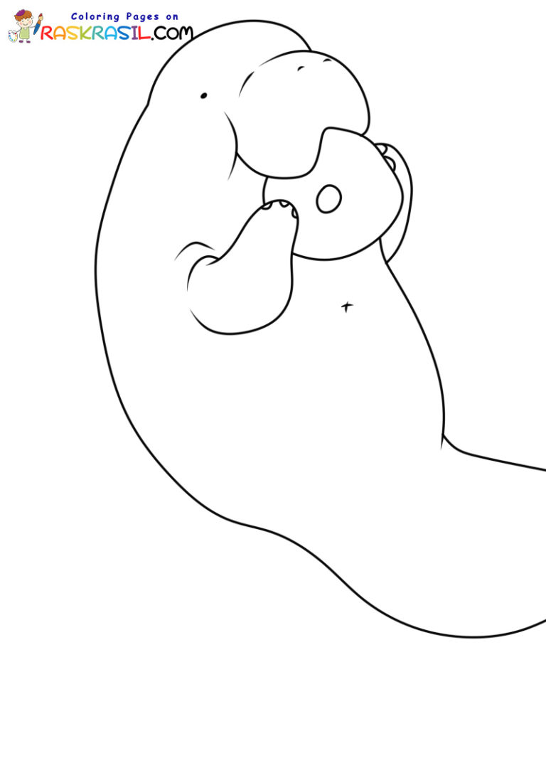 Dibujos de Manatí para Colorear