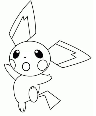Pichu Coloring Pages
