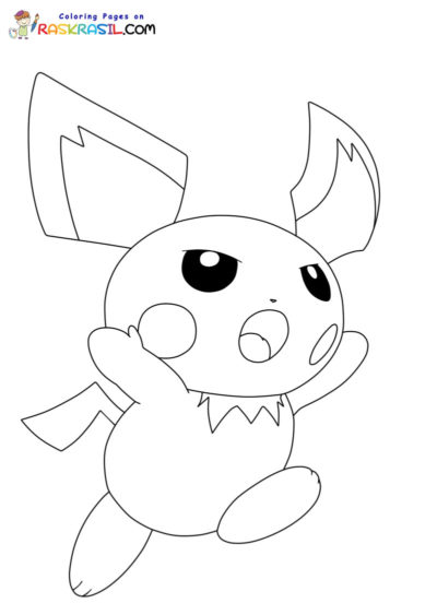 Pichu Coloring Pages