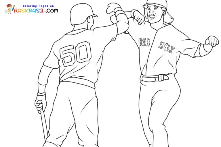 Red Sox Coloring Pages