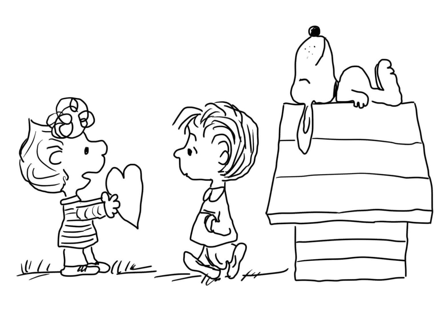 Dibujos de Snoopy para Colorear
