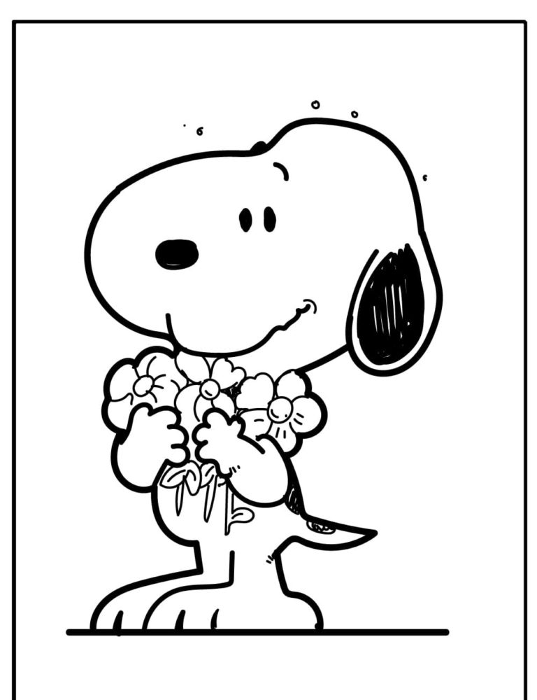 Dibujos de Snoopy para Colorear