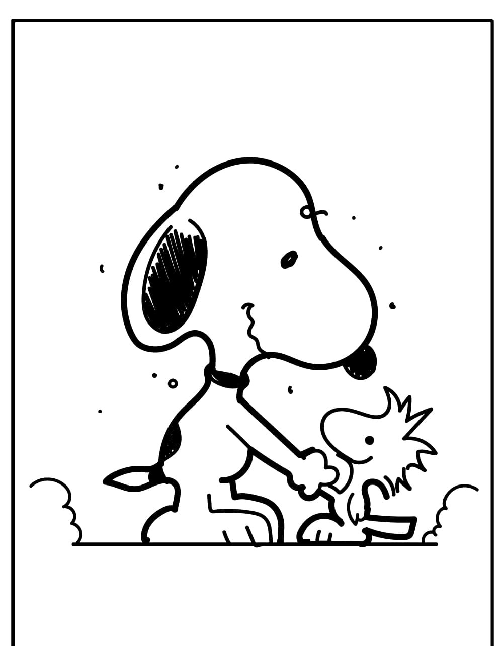 Dibujos de Snoopy para Colorear