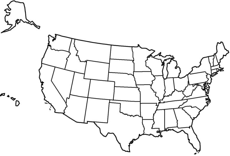 Disegni di Stati Uniti d'America da Colorare