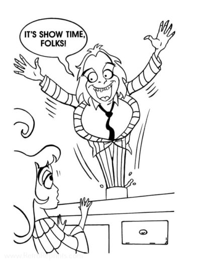 Beetlejuice Coloring Pages