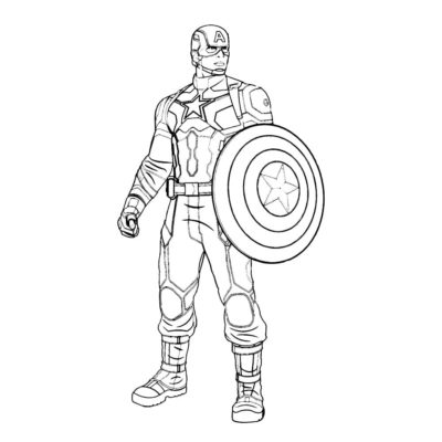 Disegni di Capitan America da Colorare