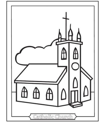 Dibujos de Iglesia para Colorear