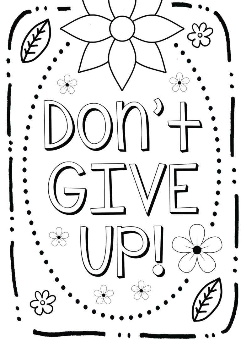 Positive Affirmations Coloring Pages