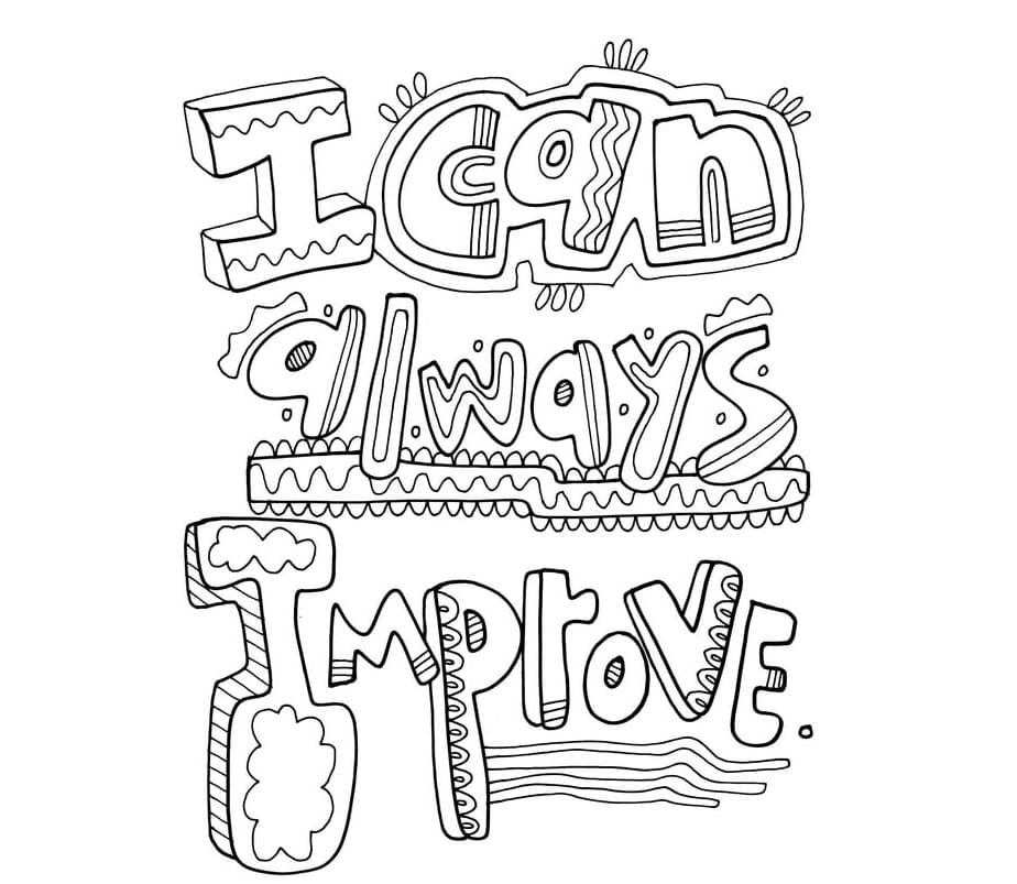 Positive Affirmations Coloring Pages