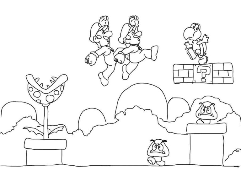 Video Game Coloring Pages | Free Printables