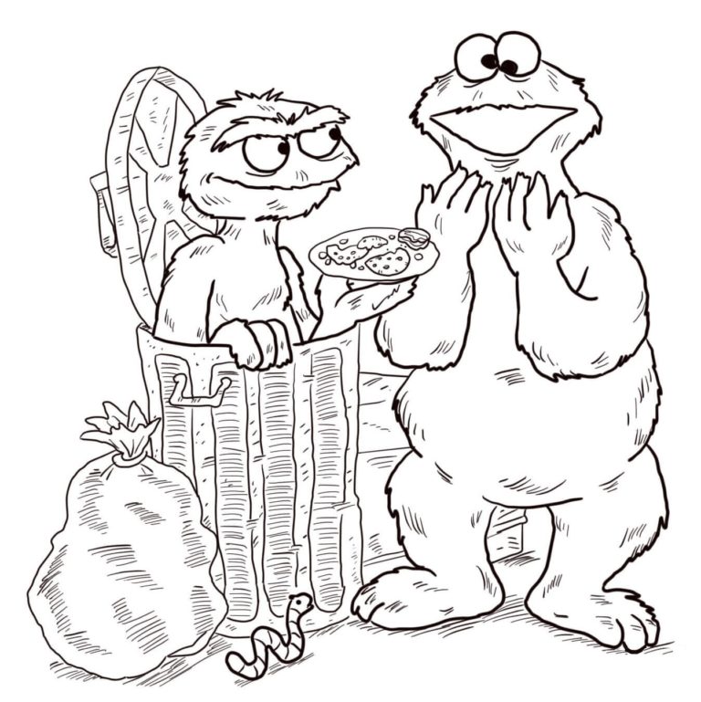 Cookie Monster Coloring Pages